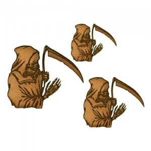 Grim Reaper Beckons Wood Shape for altered art and craft projects